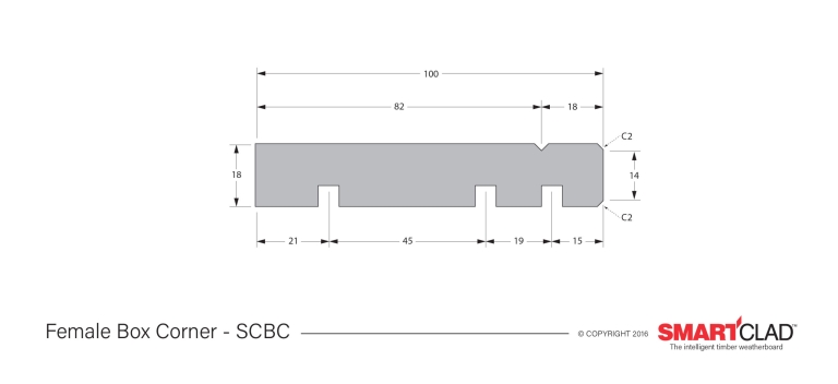 Bevelback Technical Drawings - SmartClad Advanced Weatherboards