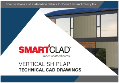 Shiplap Technical Drawings - SmartClad Advanced Weatherboards